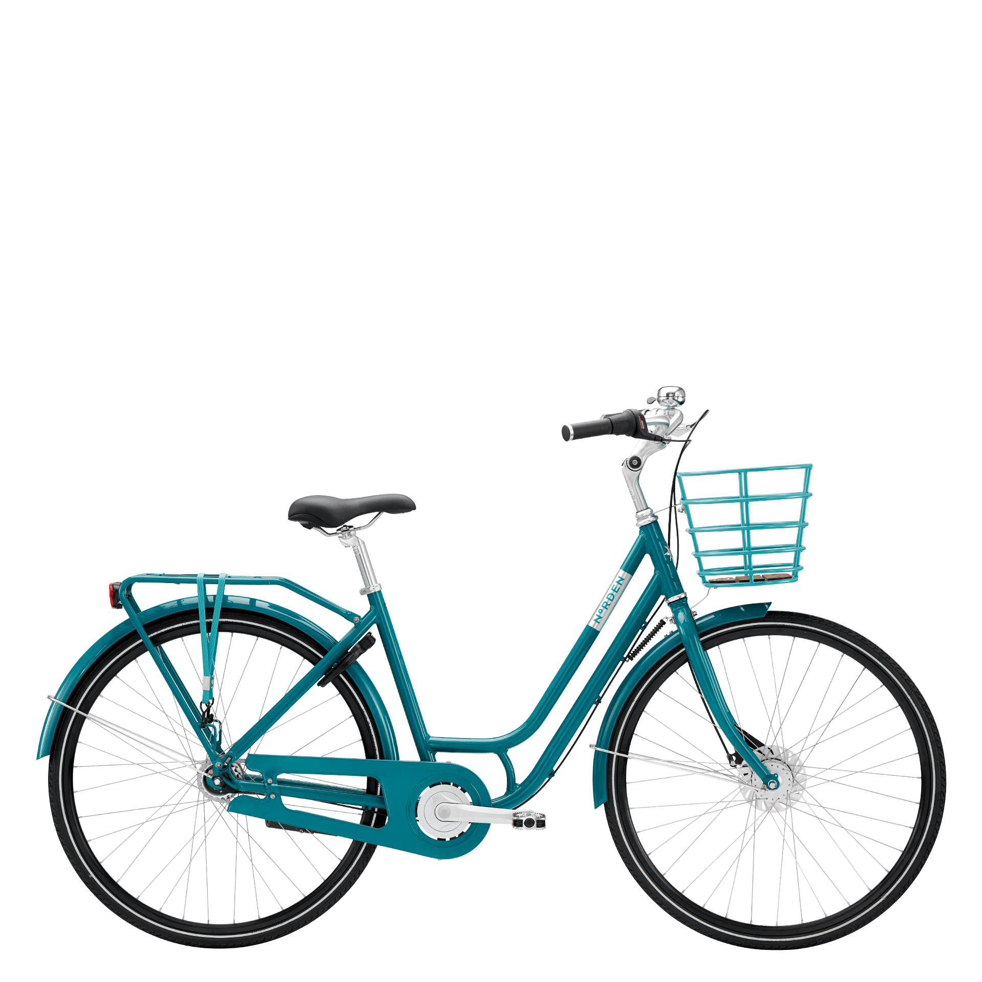 Damecykler | Stilren klassisk retro damecykel med kurv