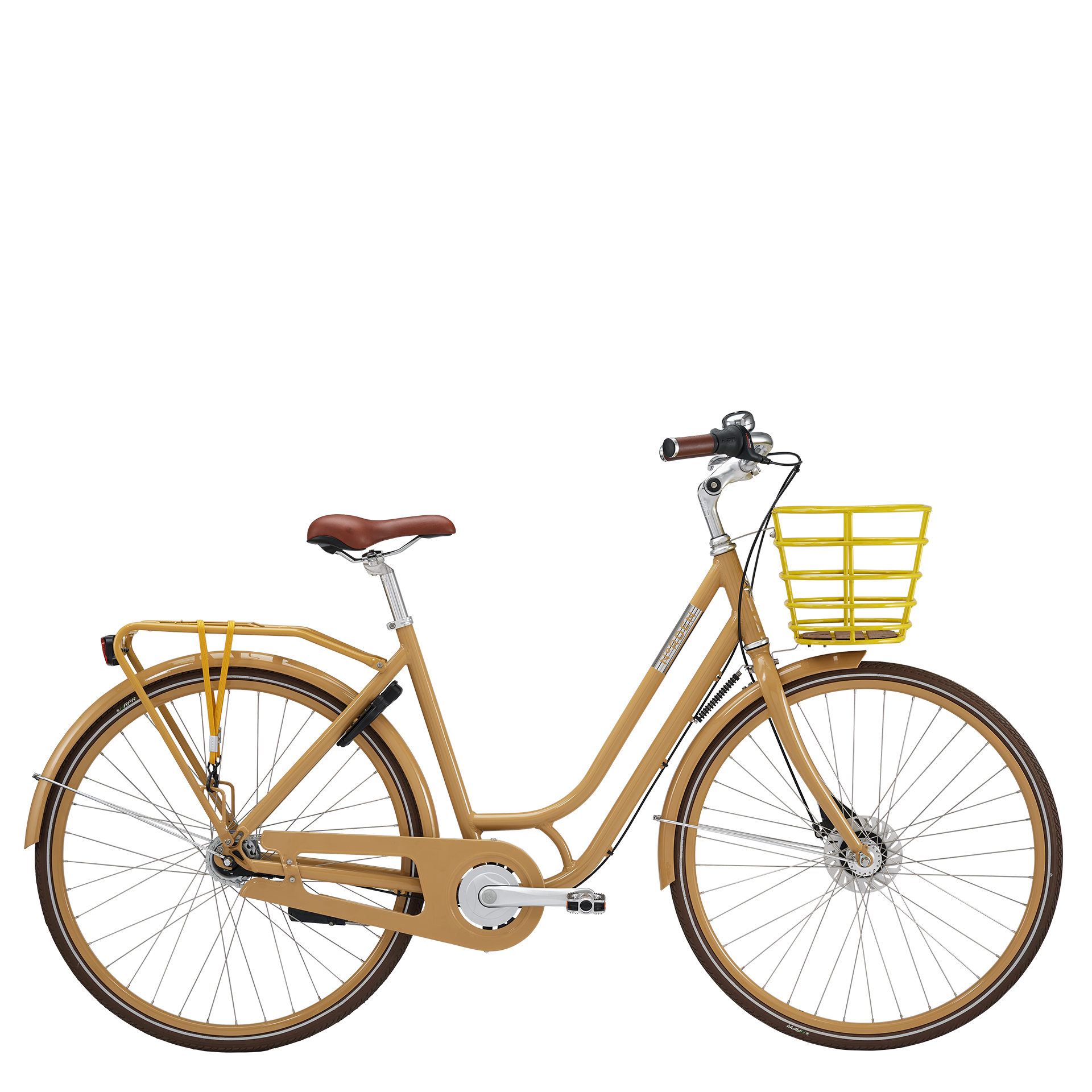 Norden Damecykel Ellen 7 gear i Café latte brun | Find forhandler ...